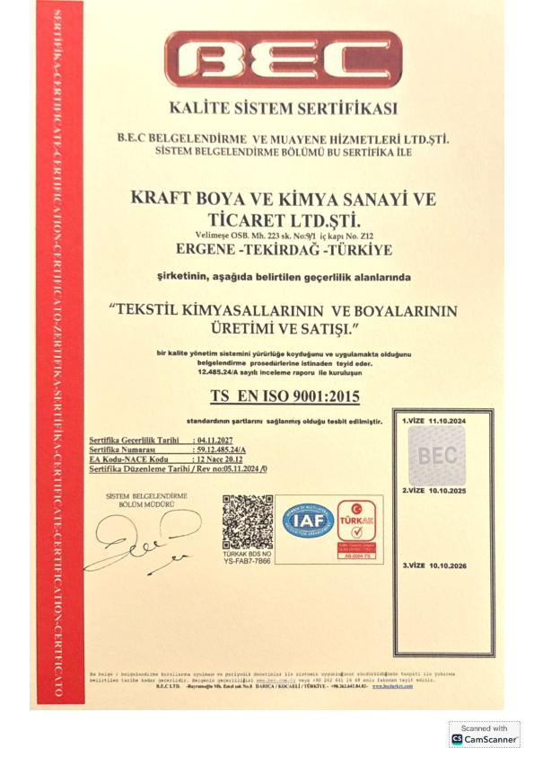 ISO 9001:2015 | Kraftchem